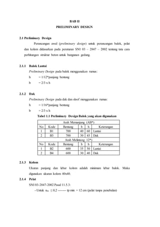 Preliminary design kel. 3revisi | DOCX