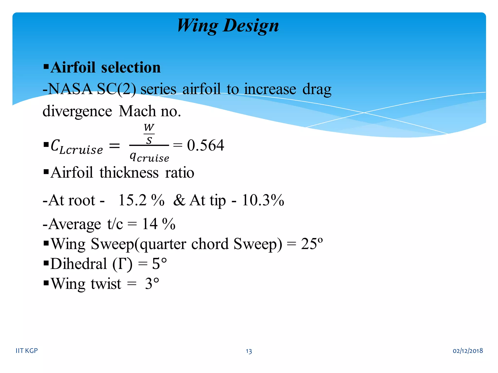 Preliminary Design of 100 Seater Aircraft | PDF
