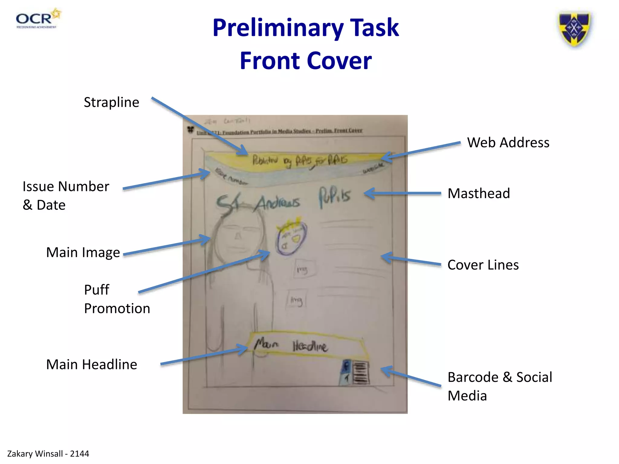 Preliminary Task - Hand Drawn Drafts