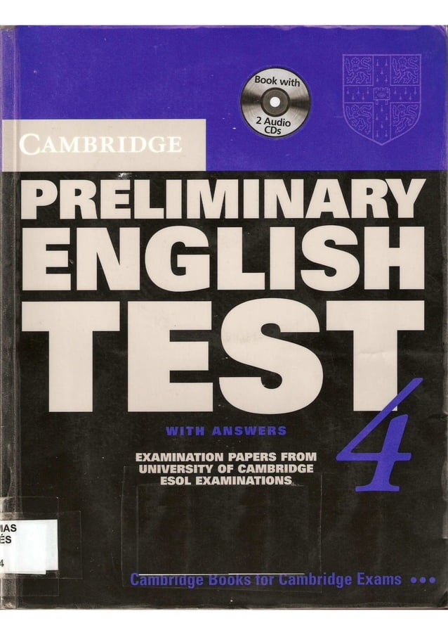 Preliminary English test 4 with answers. (2003) | PDF