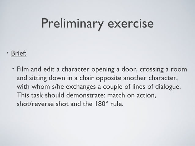 Preliminary exercise | PPT