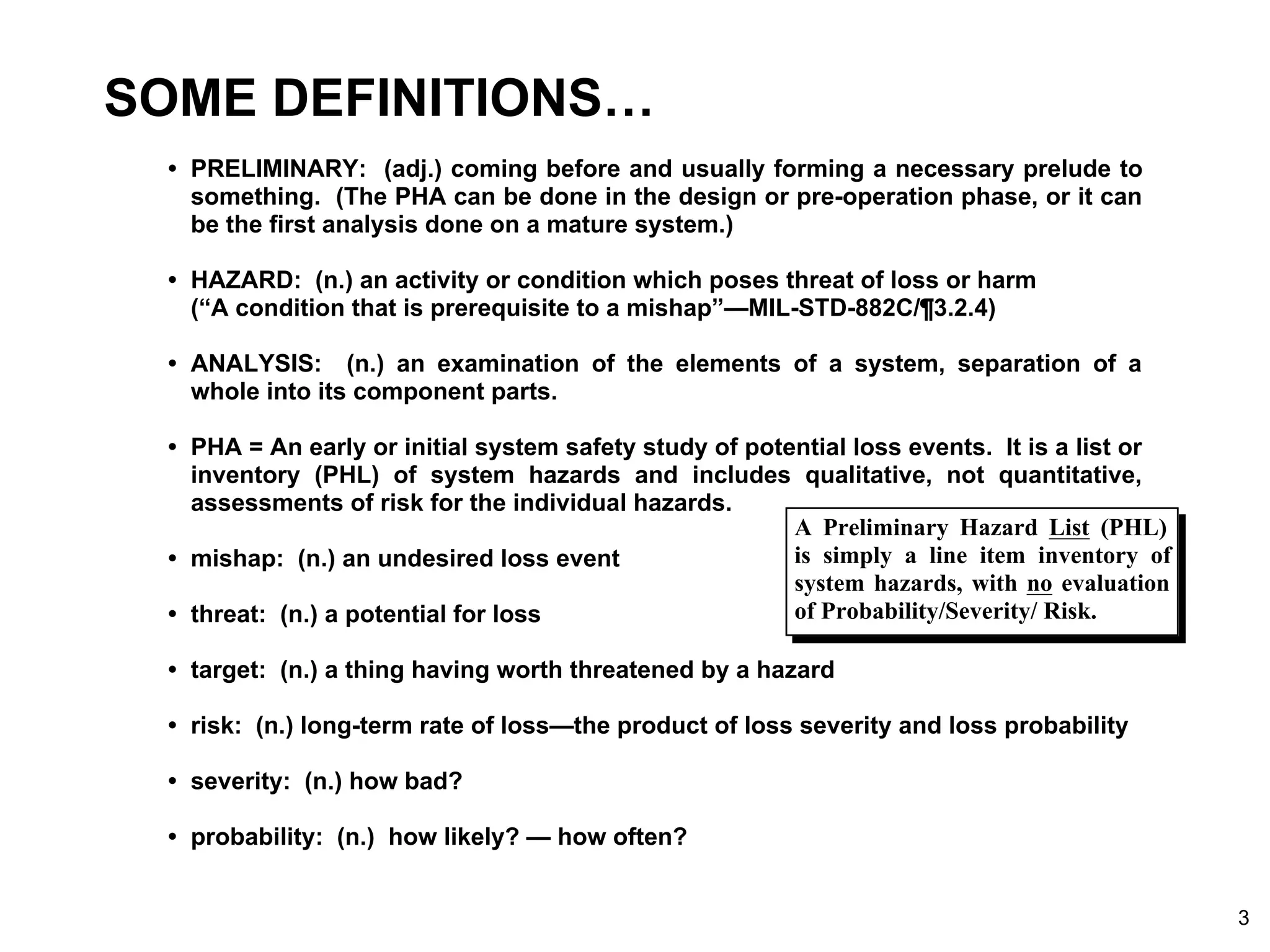 Preliminary hazard analysis (pha) | PDF