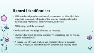 Preliminary Hazard Analysis (PHA) Fire protection system.pptx