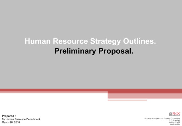 Preliminary HR Proposal | PPT