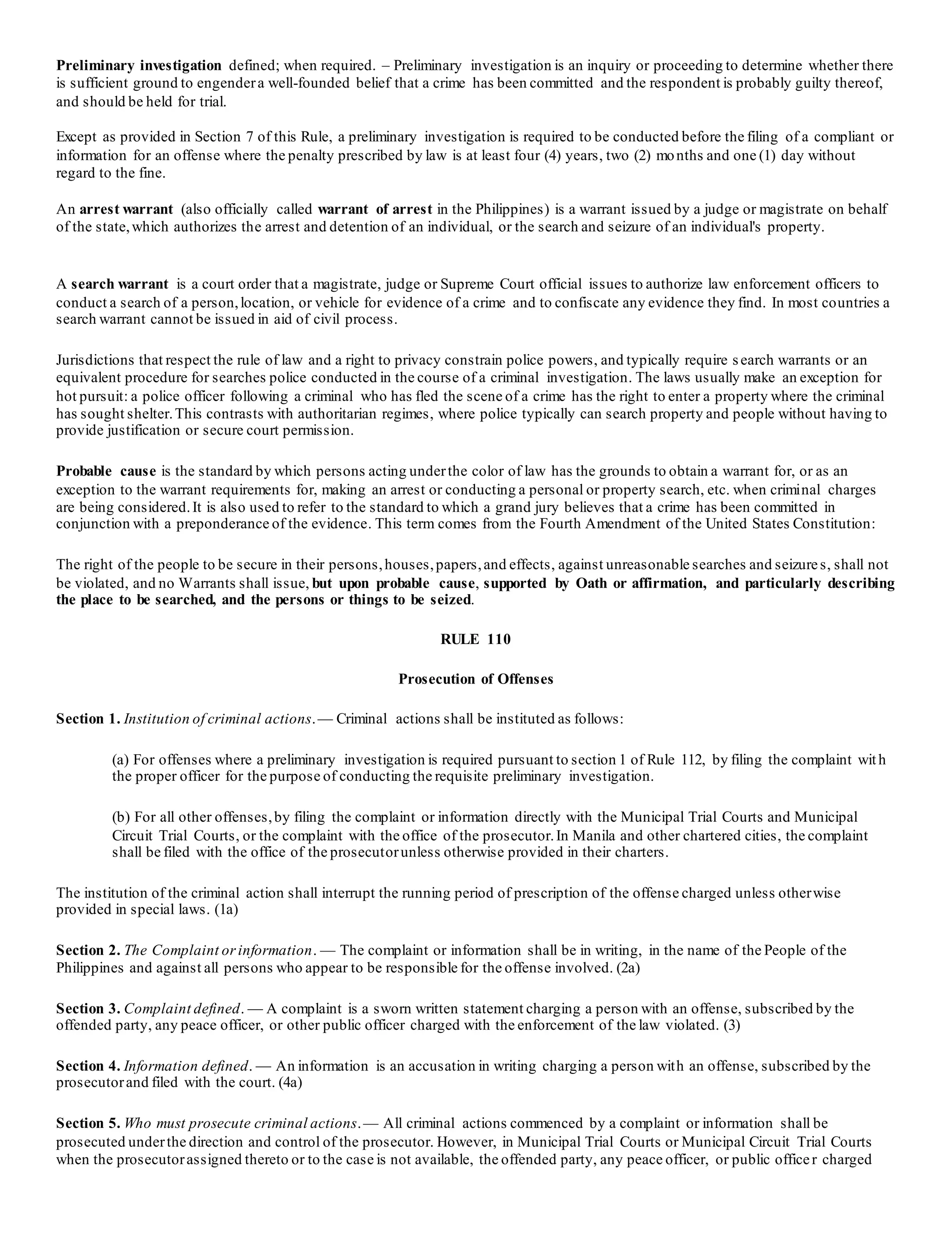 Preliminary investigation defined | DOCX