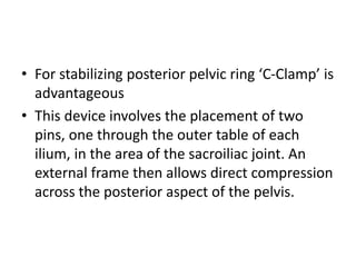 Preliminary management of pelvic injury | PPTX