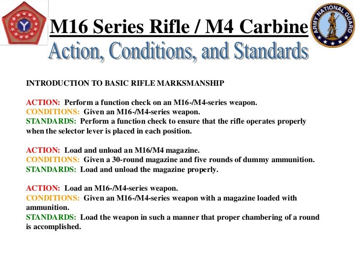 Preliminary Marksmanship Instruction