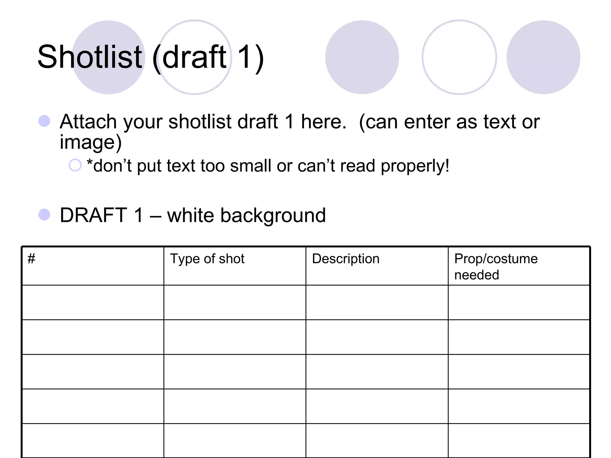 Preliminary powerpoint structure | PPT