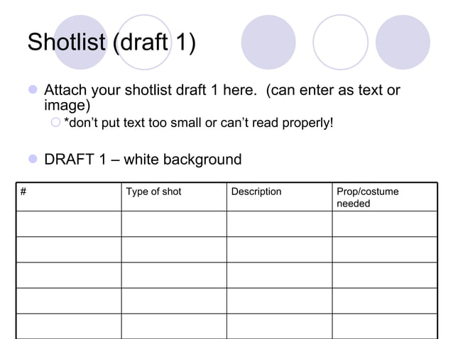 Preliminary powerpoint structure | PPT