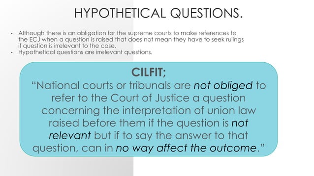 Preliminary Ruling Procedure; EU law | PPT