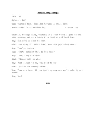 Preliminary script | PDF