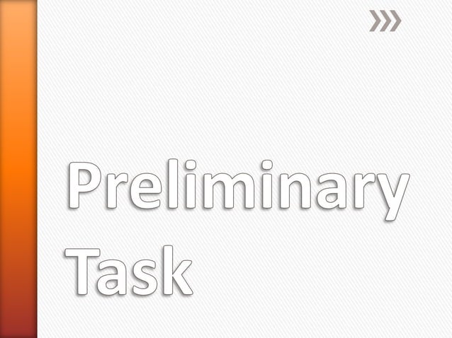 Preliminary task | PPT