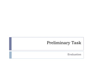 Preliminary task | PPT