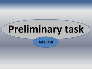 Preliminary task | PPTX
