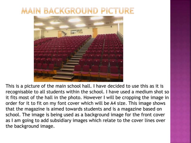 Preliminary task:school magazine photos | PPT