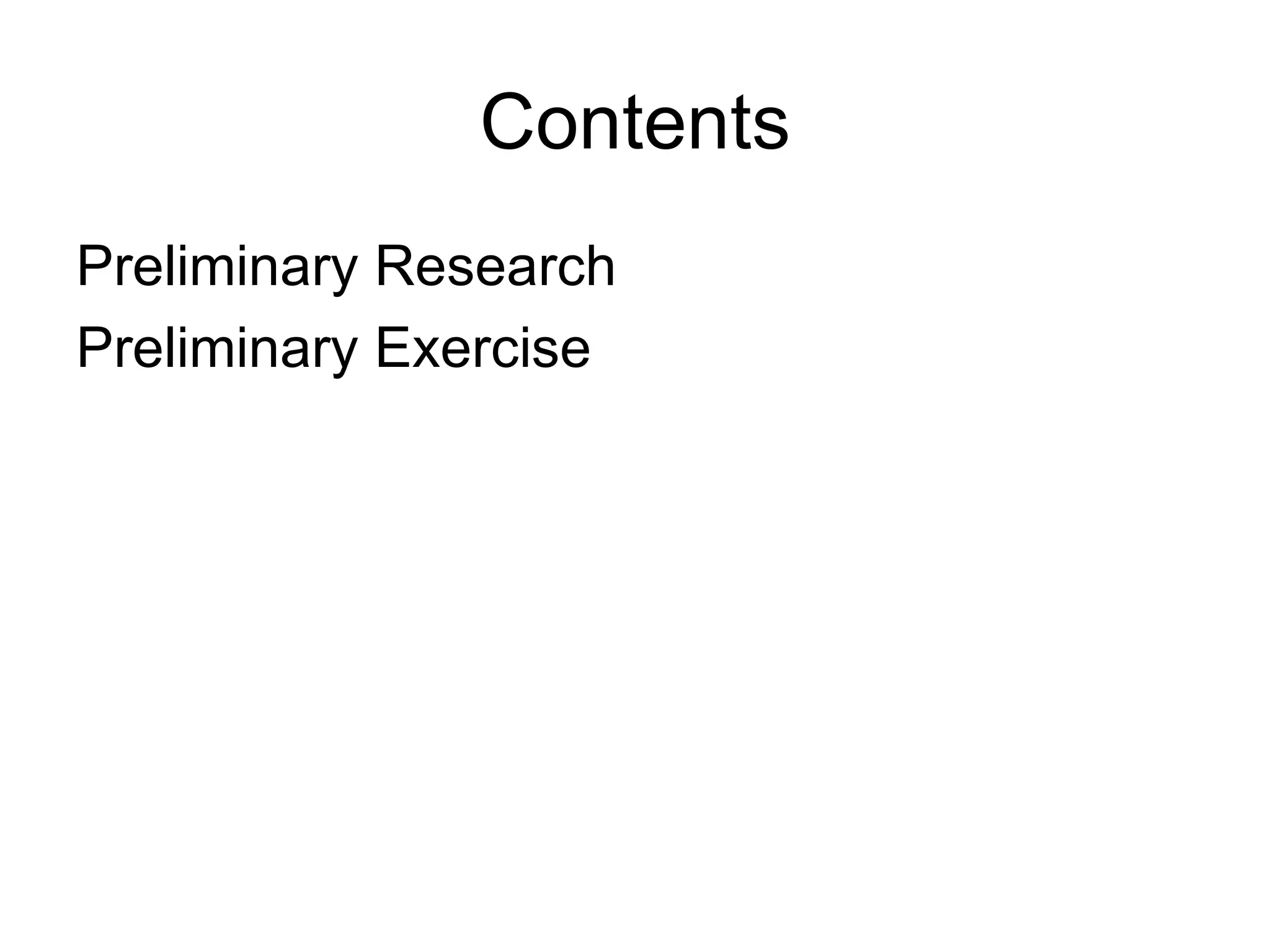 Preliminary task - Planning and Research | PPT