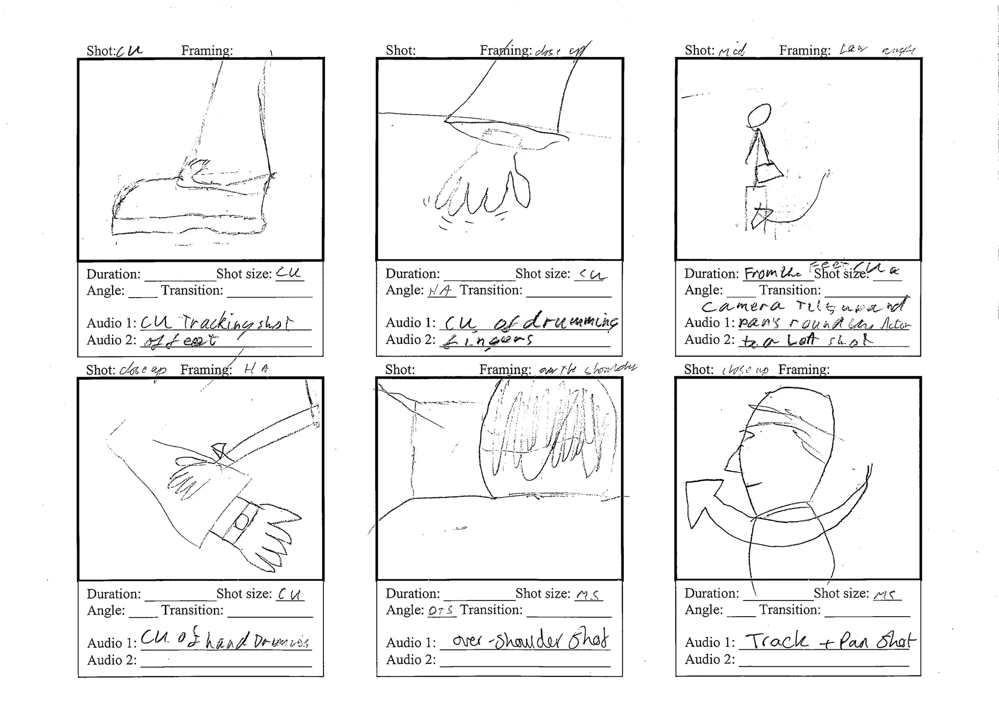 Preliminary task story board | PDF