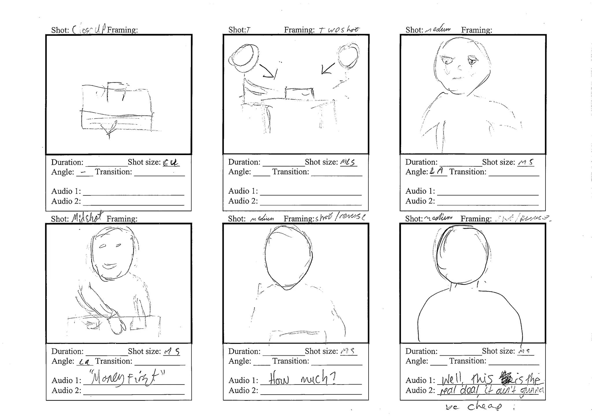 Preliminary task story board | PDF