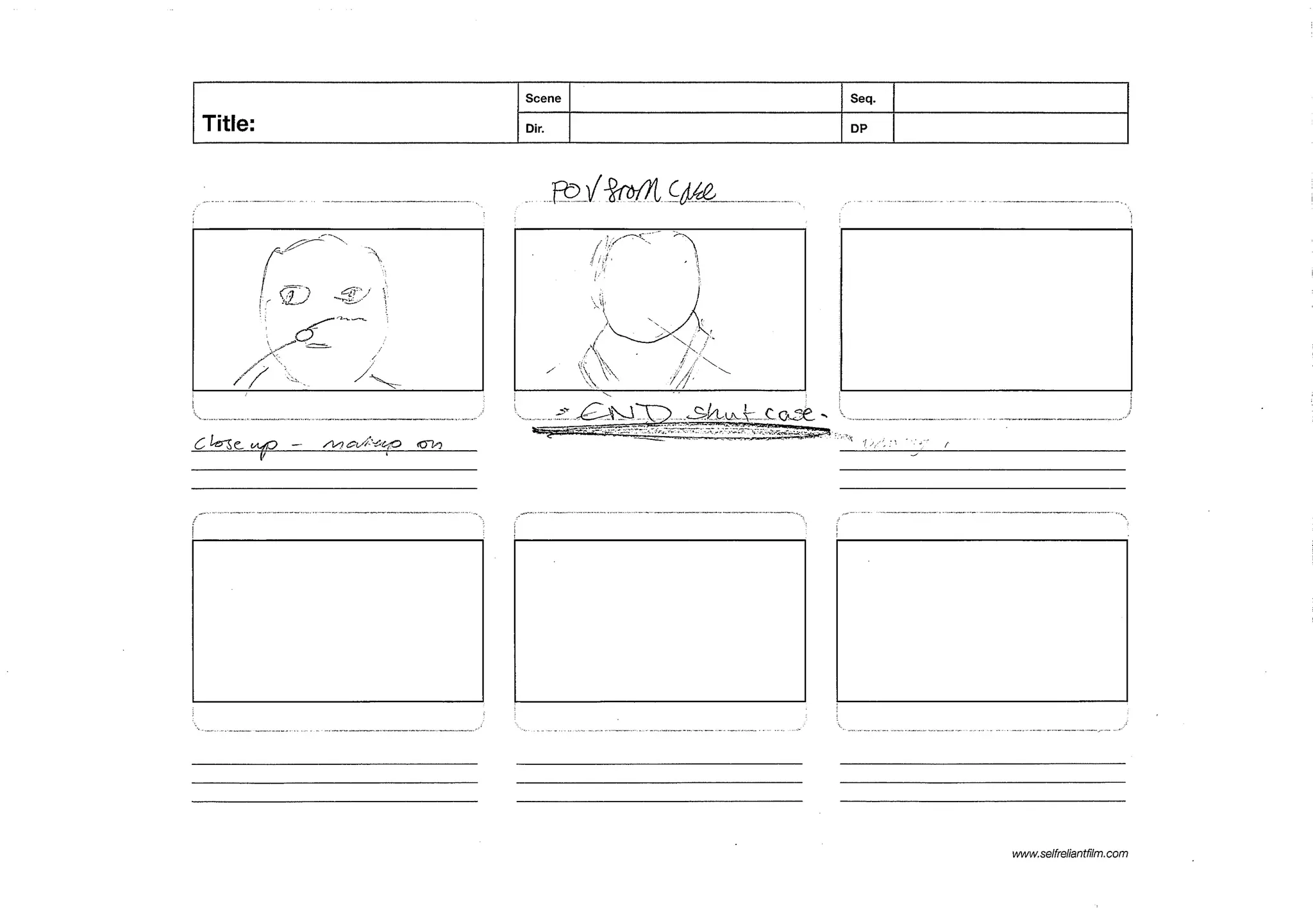 Preliminary task story board | PDF