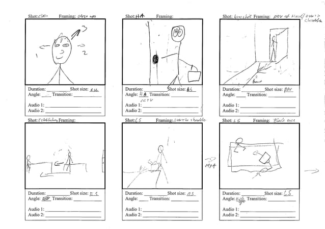 Preliminary task story board | PDF