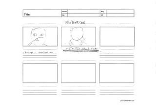 Preliminary task story board | PDF