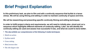 Preliminary Task 2 - Continuity Sequence | PPT