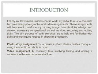 Media Studies A2 Preliminary Task | PPTX