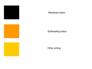 Preliminary task colours | PPT | Graphics Software | Computer Software and Applications