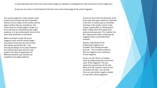 Preliminary task evaluation | PPTX | Desktop Publishing | Computer Software and Applications