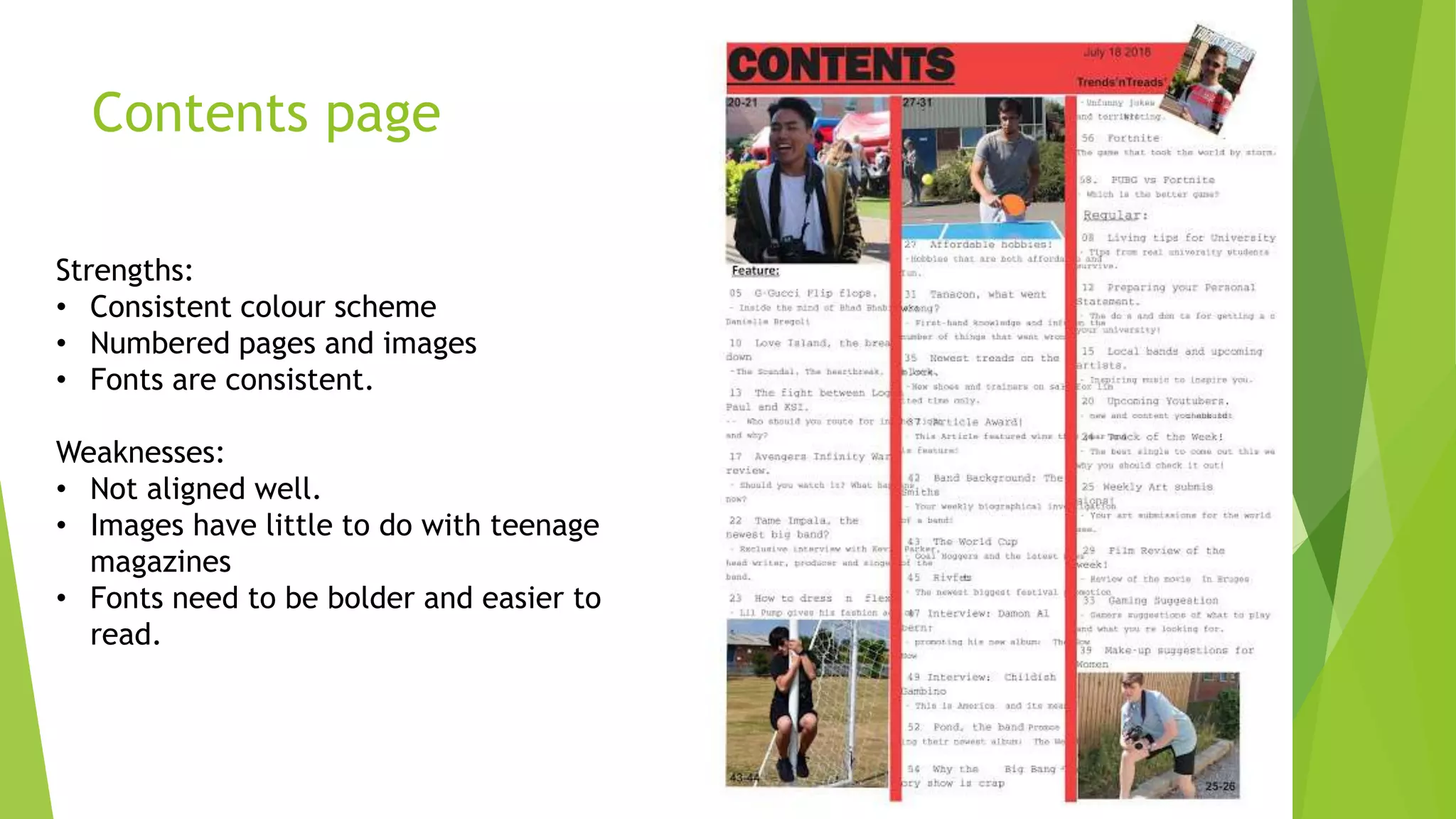 Preliminary task evaluation | PPTX