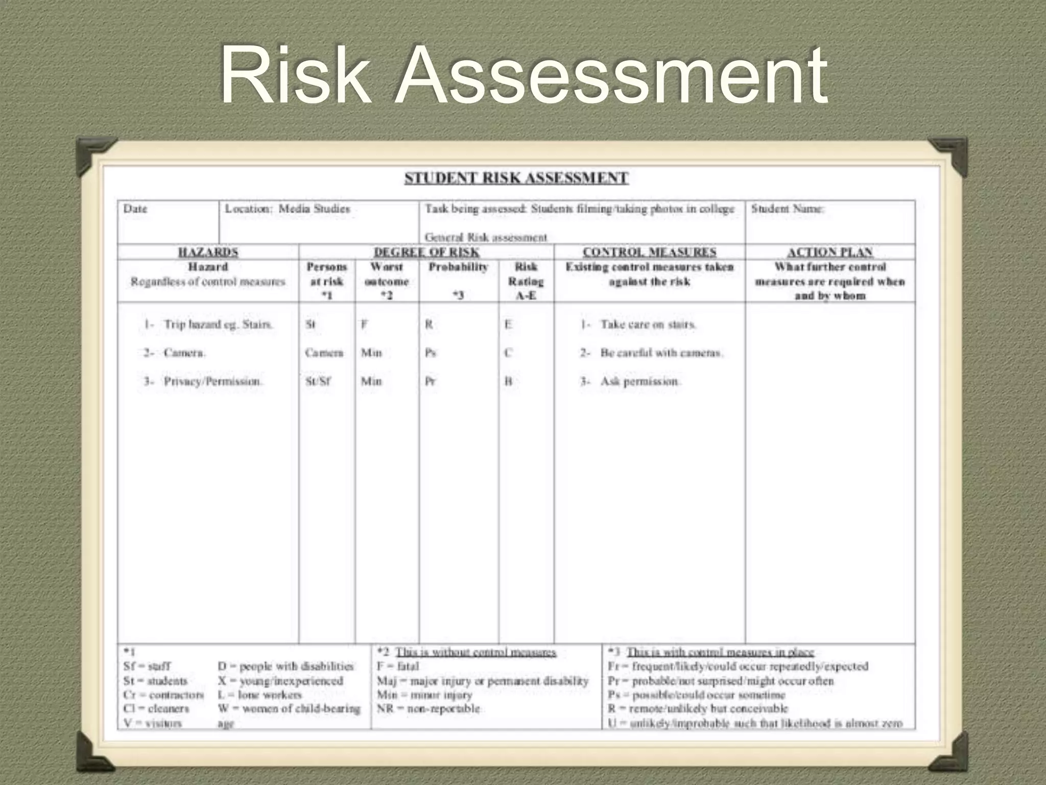 Preliminary tasks | PPTX