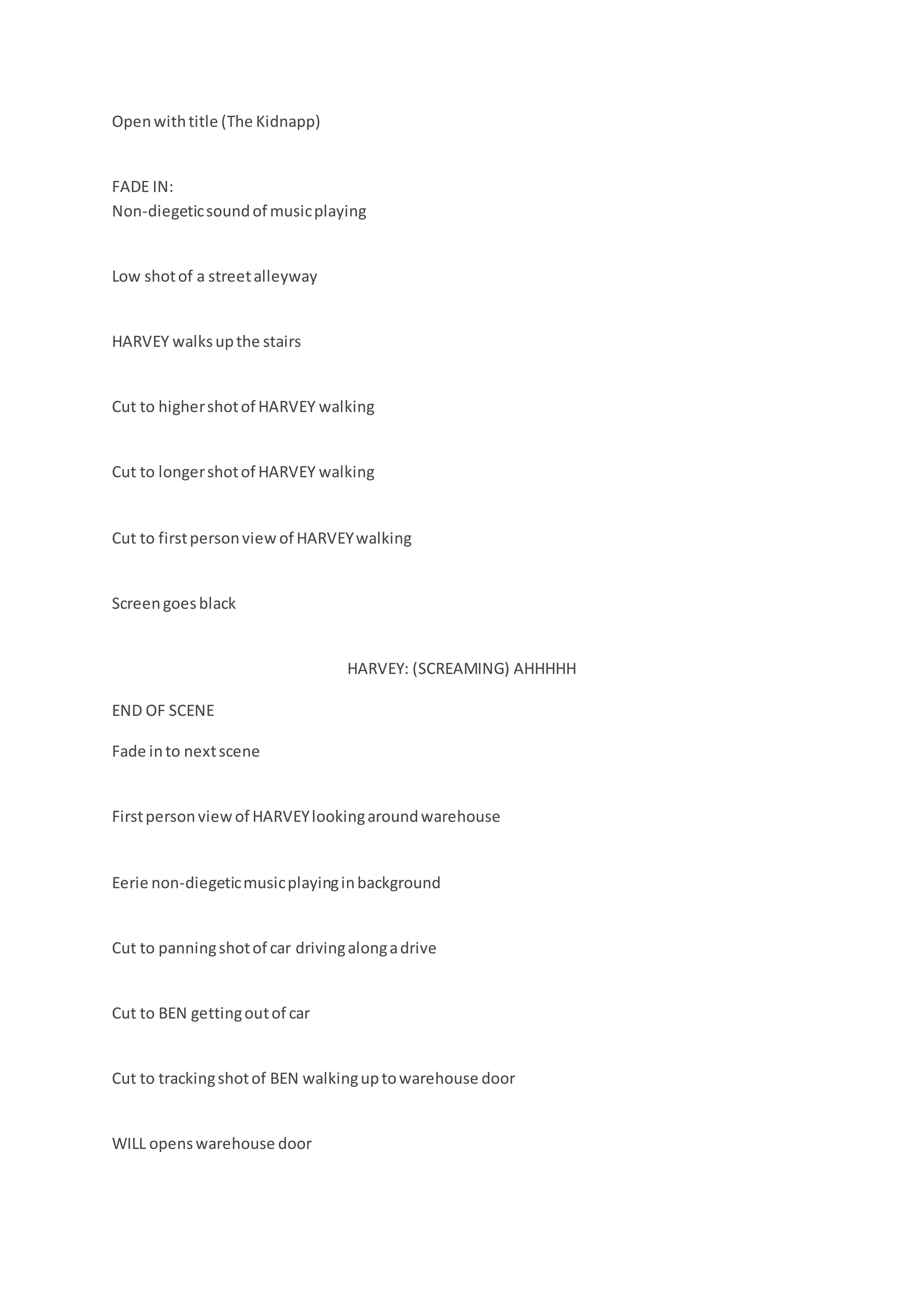 Preliminary Task Script | PDF