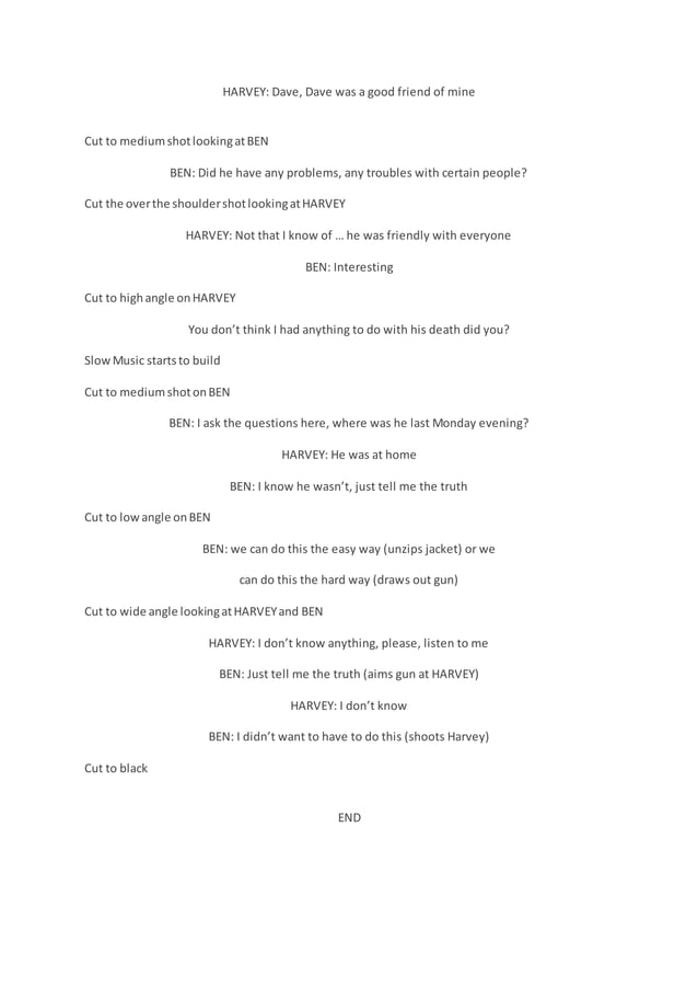 Preliminary Task Script | PDF