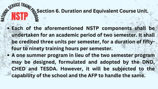 National Service training Act of 9163 -Rules and Regulation | PDF