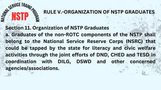 National Service training Act of 9163 -Rules and Regulation | PDF ...