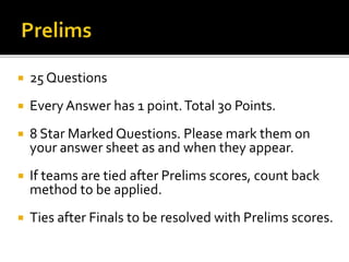 Prelims with answers | PPTX