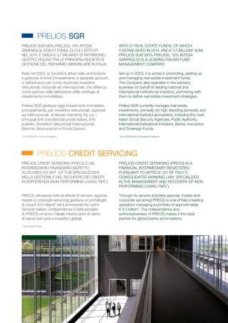 Prelios SpA - Presentazione Gruppo | PDF