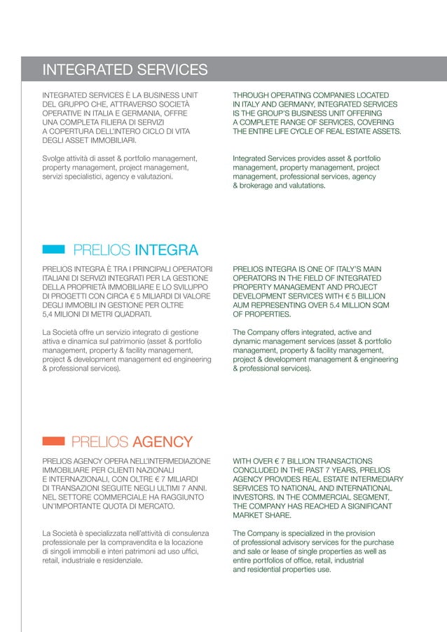 Prelios SpA - Presentazione Gruppo | PDF
