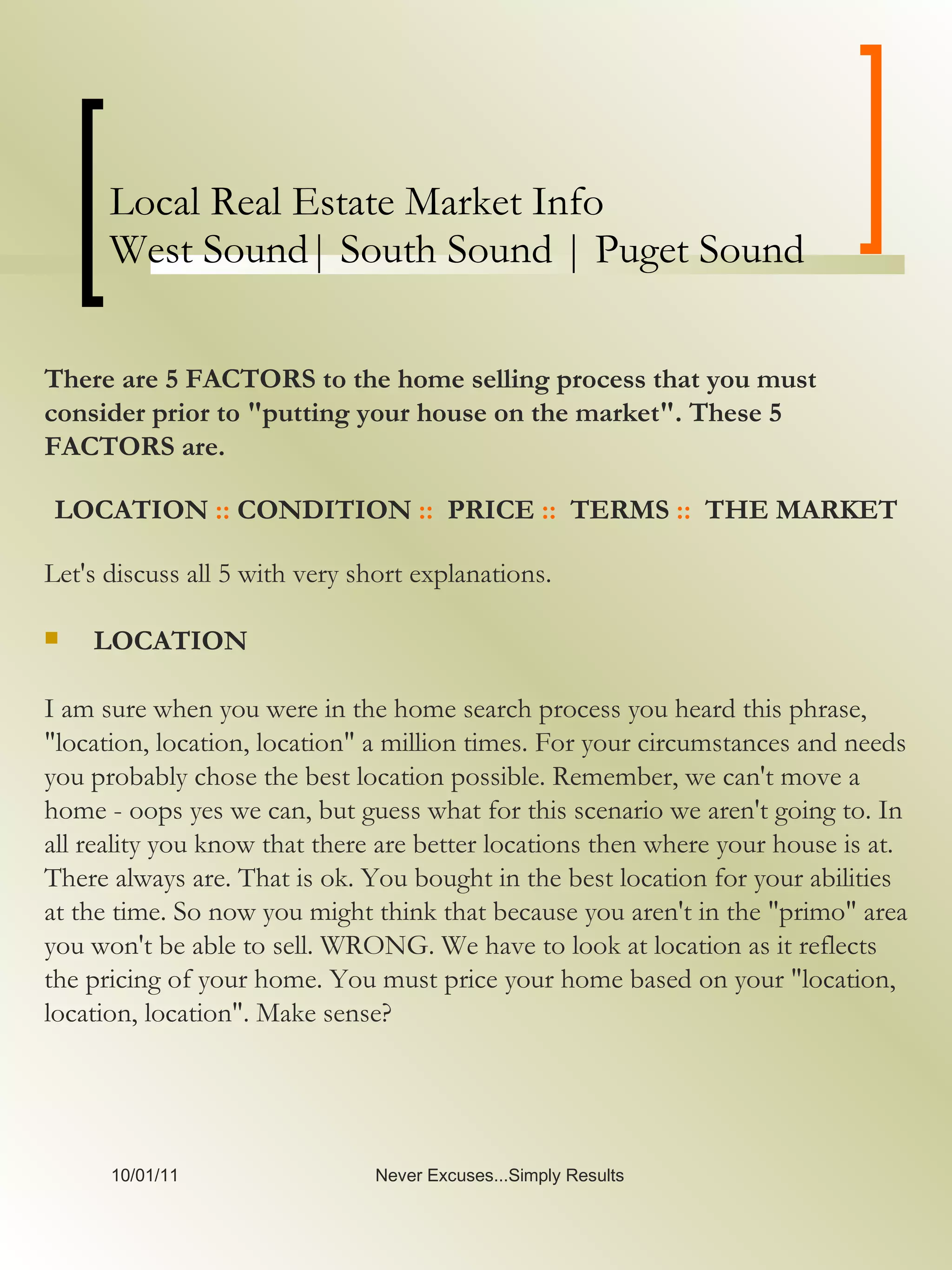 Pre Listing Package Power Point Presentation | PPT