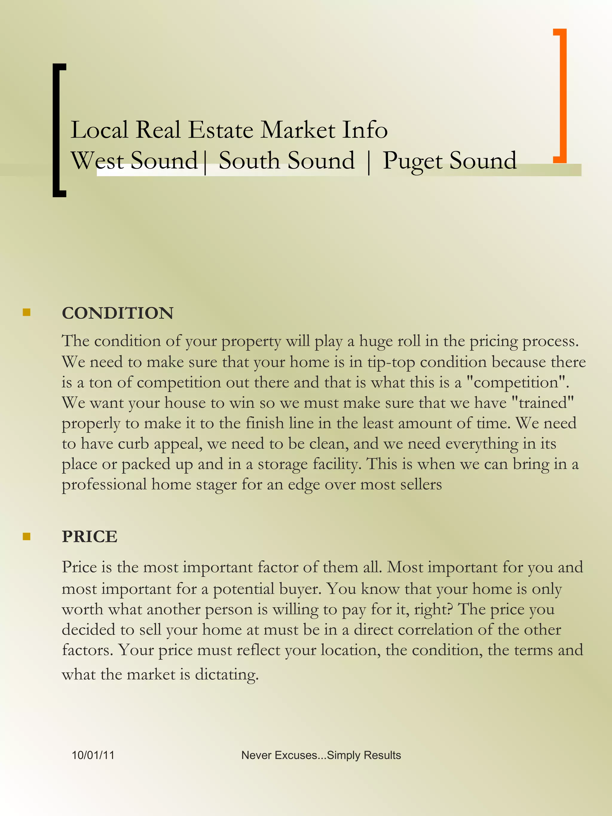 Pre Listing Package Power Point Presentation | PPT