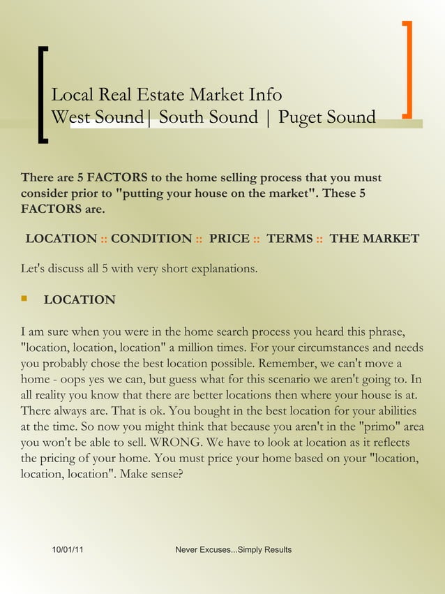 Pre Listing Package Power Point Presentation | PPT | Housing Market ...