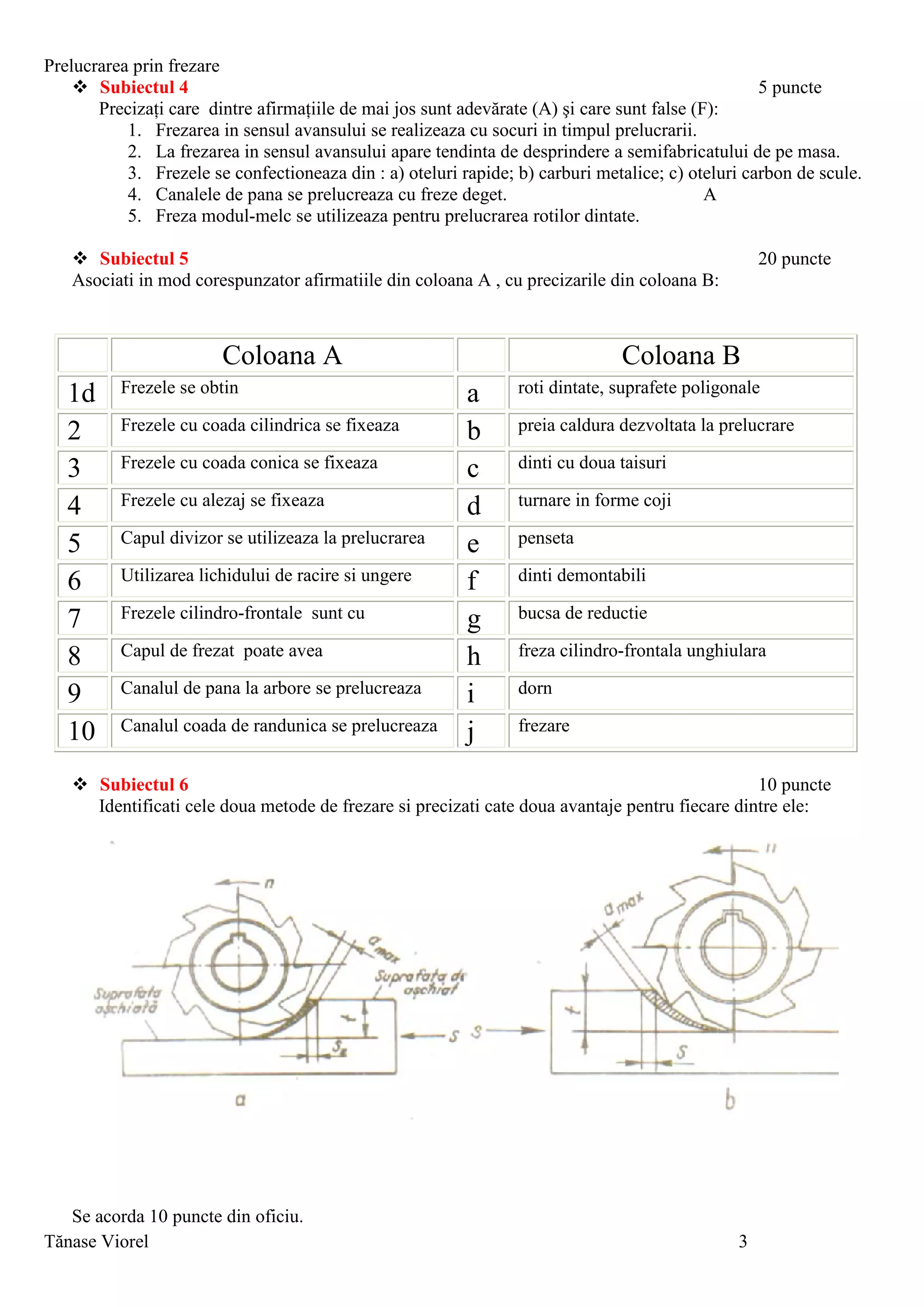 Prelucrarea-prin-frezare | PDF