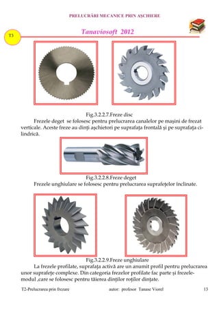 Prelucrarea-prin-frezare | PDF