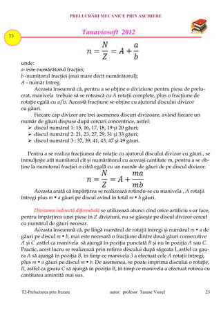 Prelucrarea-prin-frezare | PDF