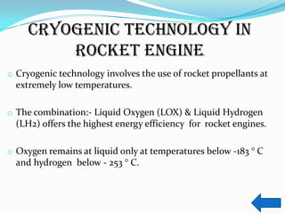 Cryogenic Rocket Engine | PPTX