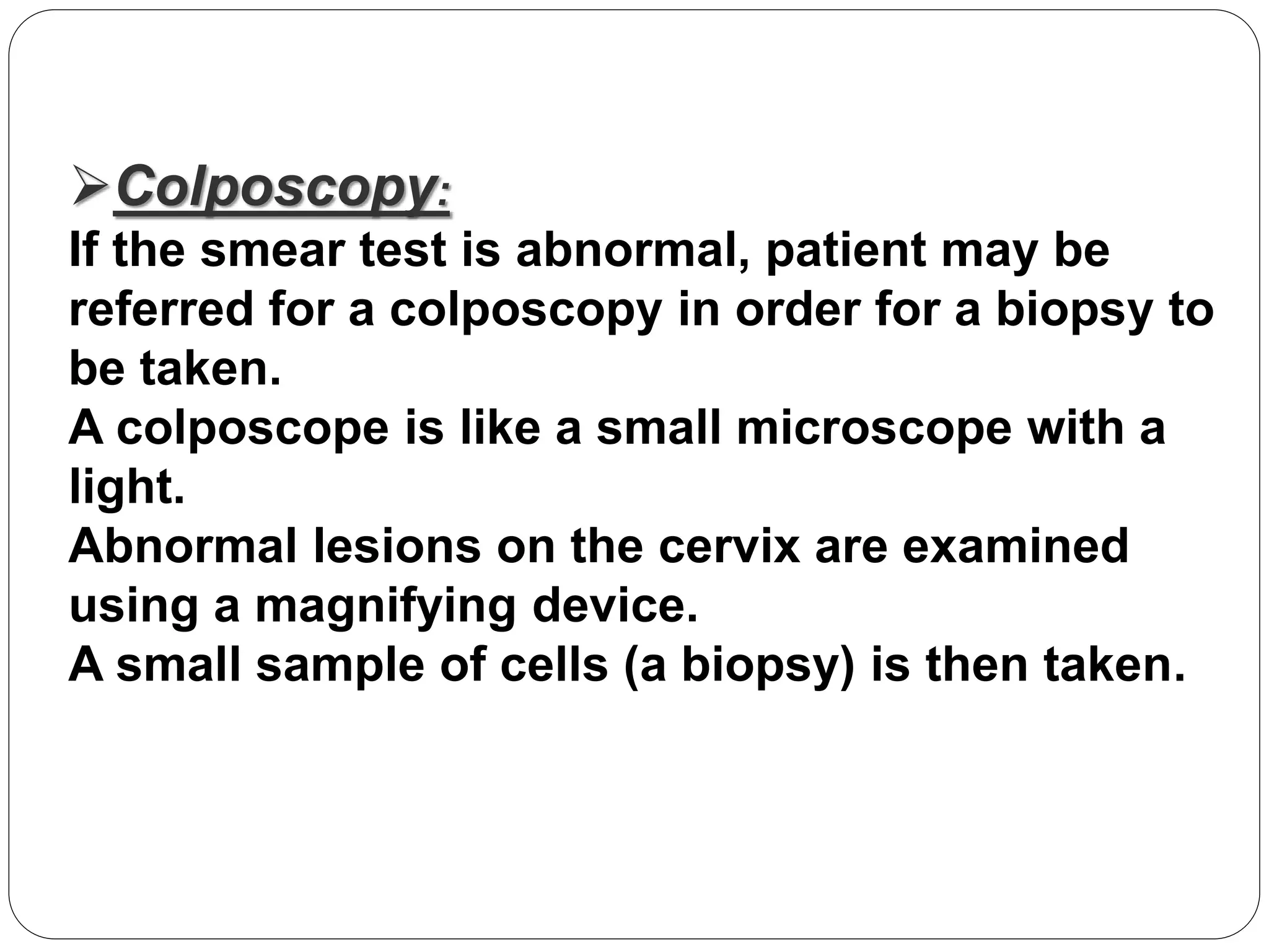 Premalignant and malignant conditions of the cervix | PPTX