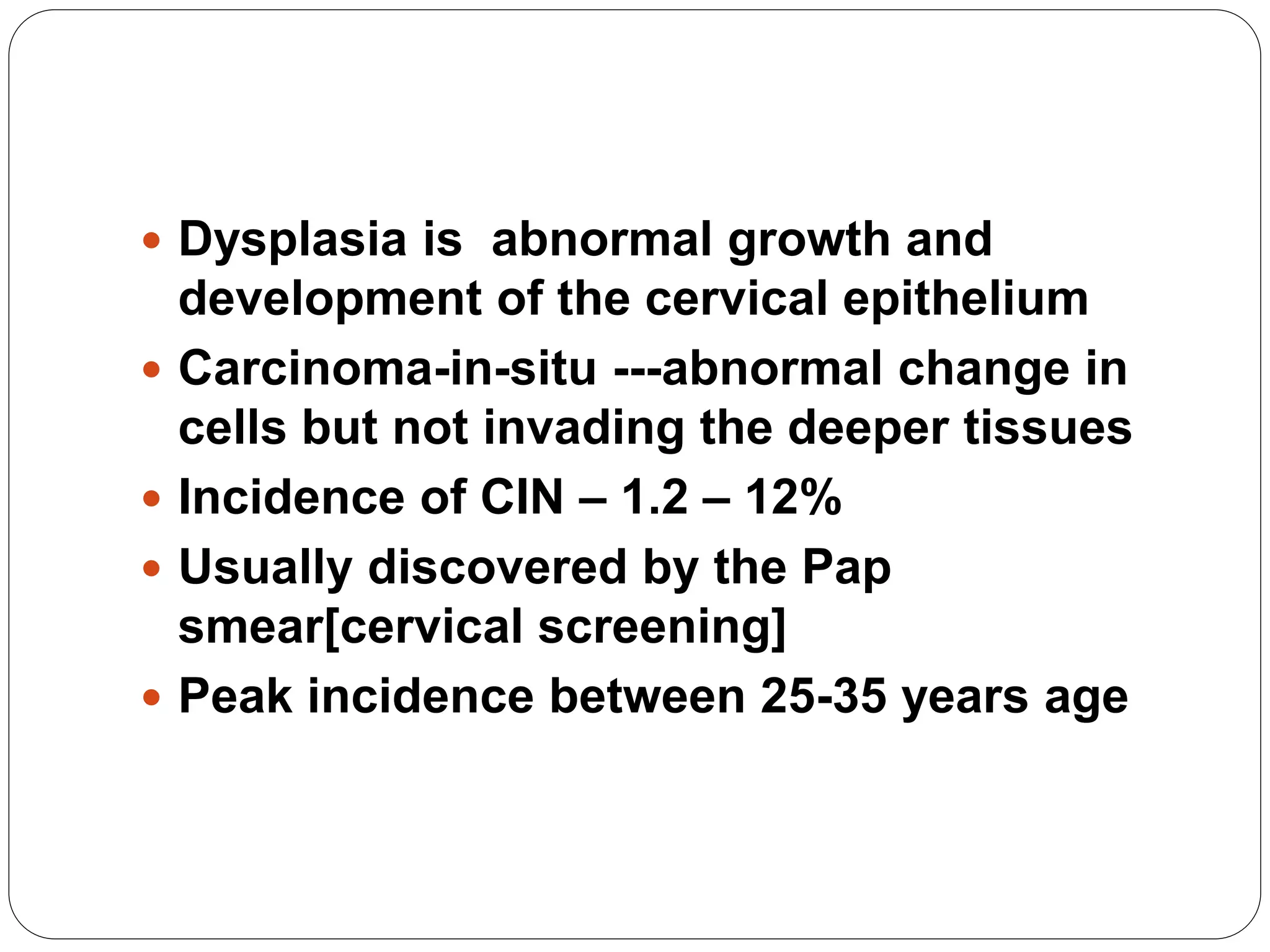 Premalignant and malignant conditions of the cervix | PPTX