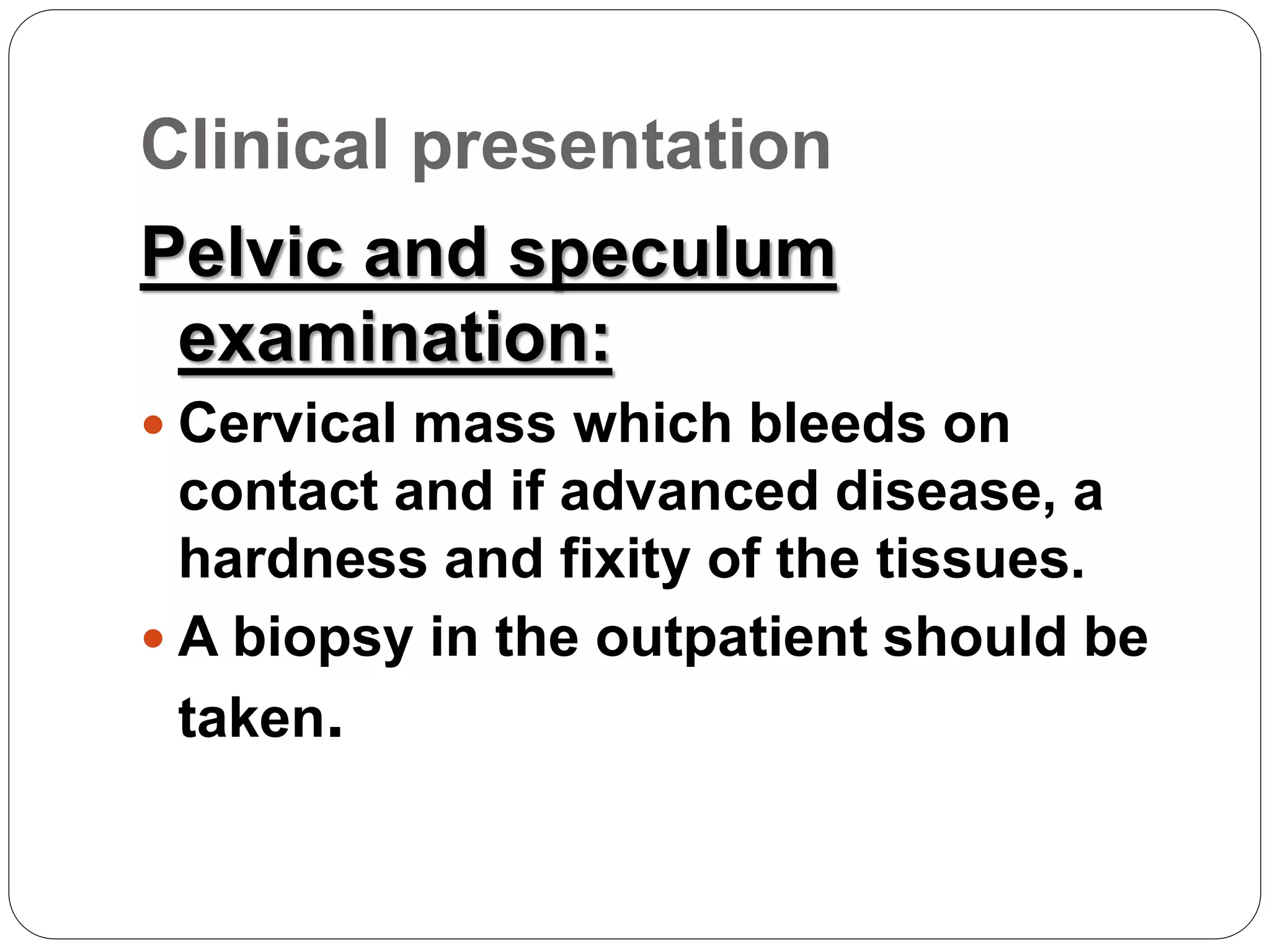 Premalignant and malignant conditions of the cervix | PPTX