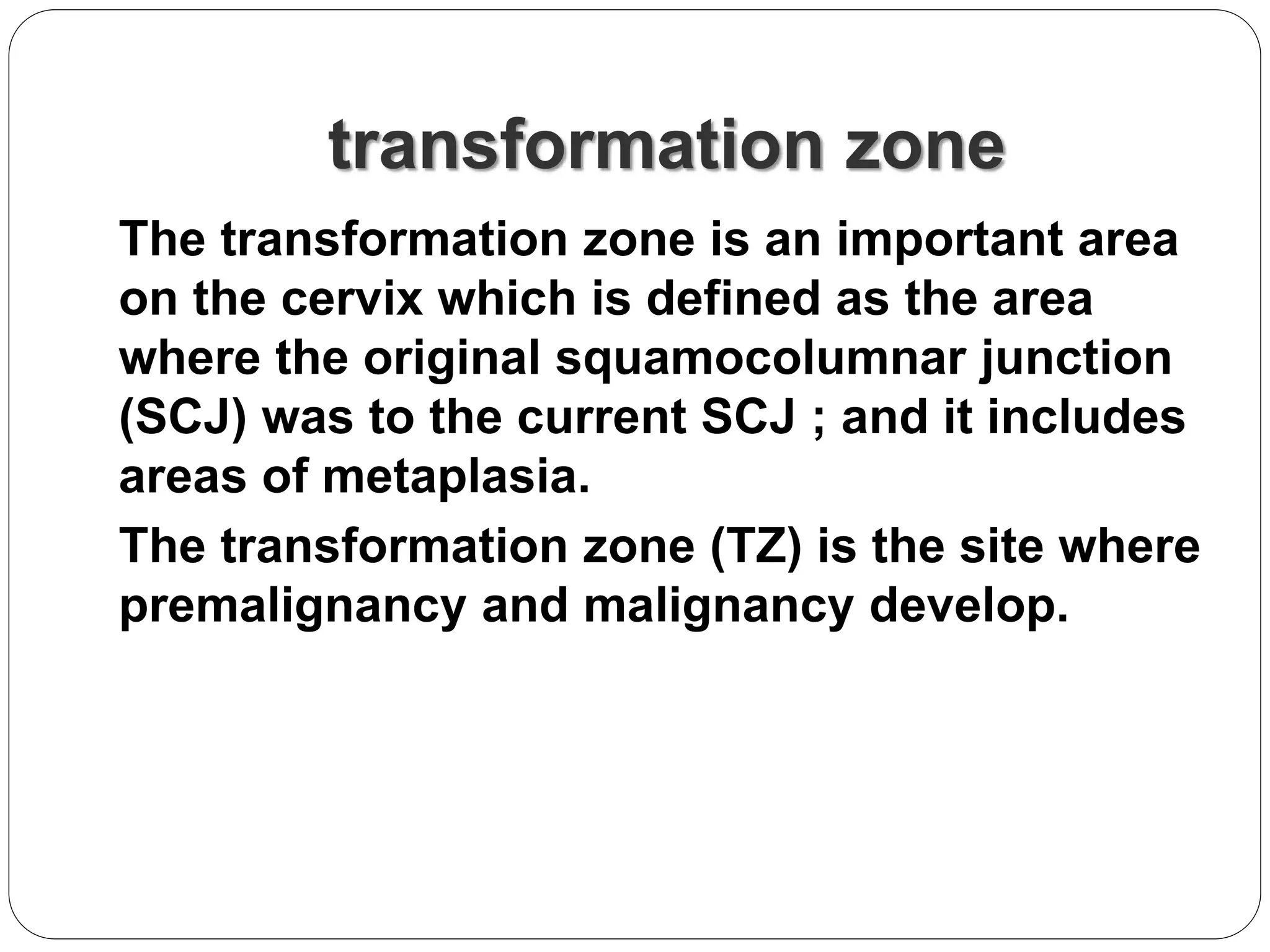 Premalignant and malignant conditions of the cervix | PPTX