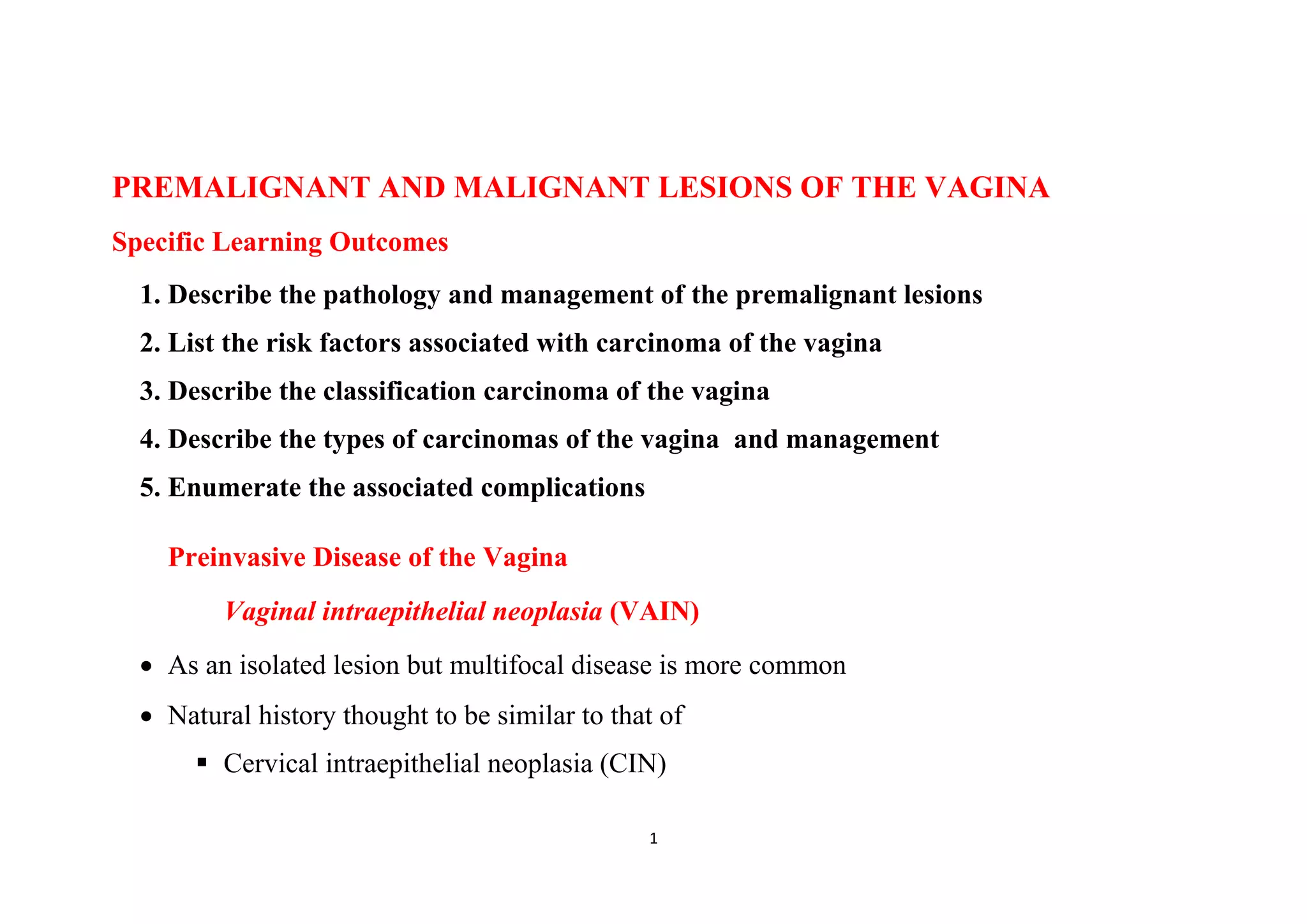 PREMALIGNANT AND MALIGNANT LESIONS OF THE VAGINA.docx